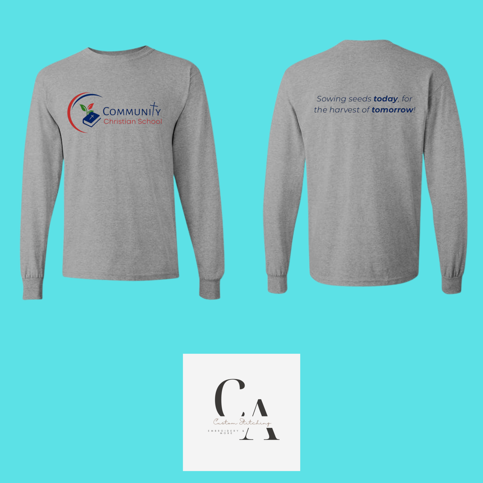 CCS Everyday Long Sleeve Tee – C&A Custom Stitching